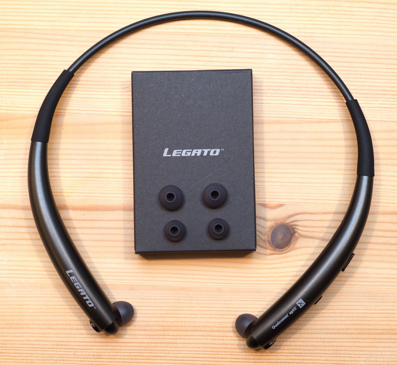 Legato Arc R72E Auto-Retractable Bluetooth Wireless Neckband Headphones ...